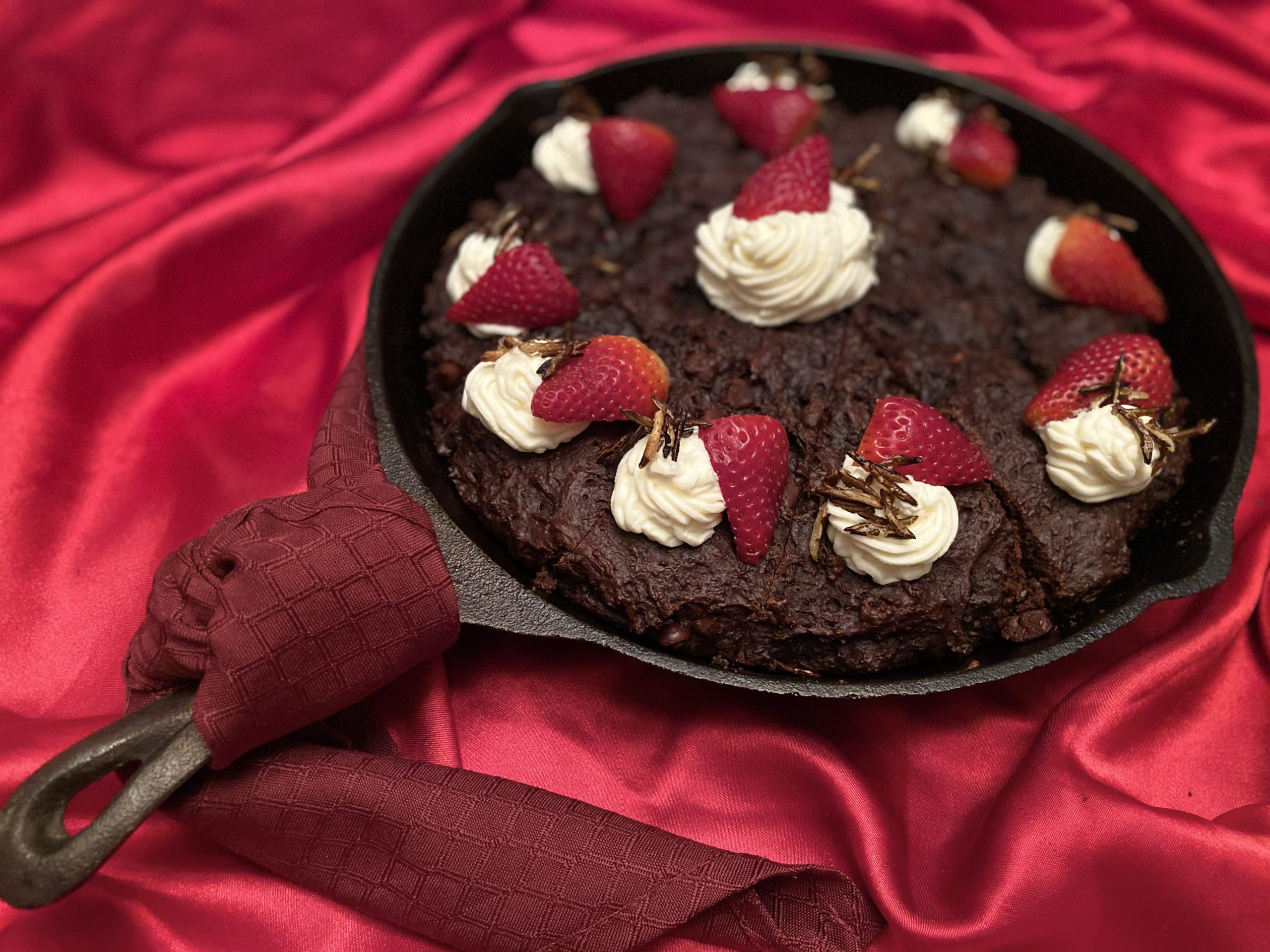 Wild Rice and Cocoa Skillet Cake Recipe - NWC Wild Rice